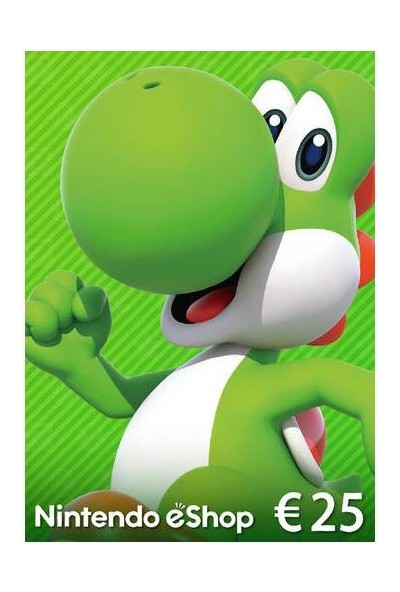 Nintendo Eshop Card 25 Eur (Eu) Europe