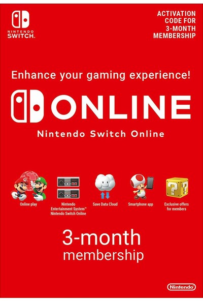 Nintendo Eshop 3 Ay Üyelik Kodu (Eu) Europe Nintendo Eshop 3 Ay Üyelik Kodu (Eu) Europe