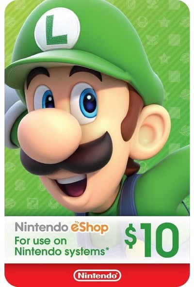 Nintendo Eshop Card Us 10$ (Us) United States Nintendo Eshop Card Us 10$ (Us) United States