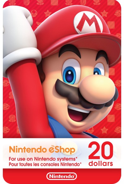 Nintendo Eshop Card Us 20$ (Us) United States Nintendo Eshop Card Us 20$ (Us) United States