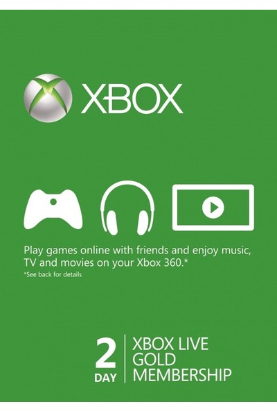 Xbox Lıve Gold Trial 2 Gün Üyelik Kodu (Global Code)