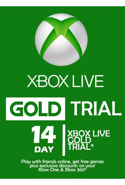 Xbox Lıve Gold Trial 14 Gün Üyelik Kodu (Global Code)