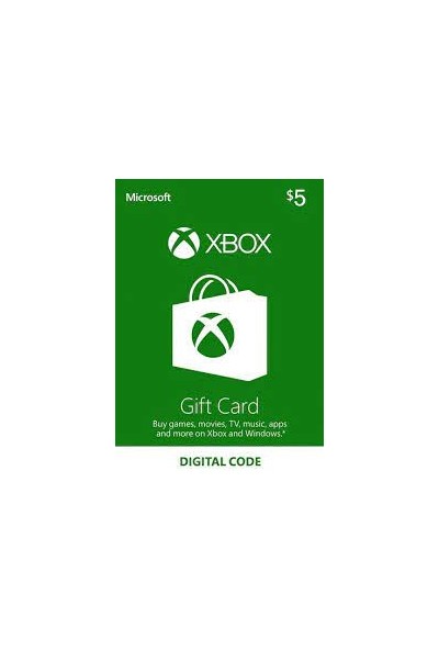Xbox Live Gift Card 5 USD / 5 DOLAR (US) United States Xbox Live Gift Card 5 USD / 5 DOLAR (US) United States