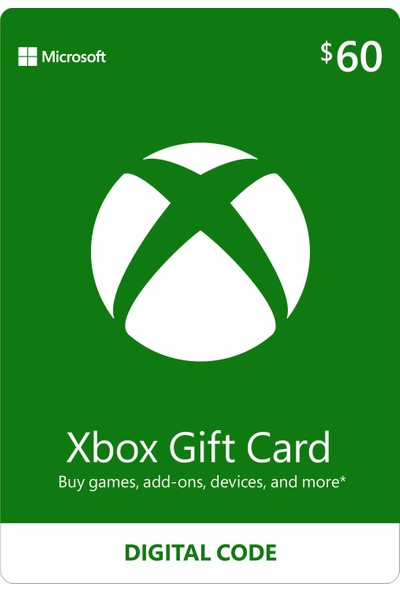 Xbox Live Gift Card 60 USD / 60 DOLAR (US) United States Xbox Live Gift Card 60 USD / 60 DOLAR (US) United States