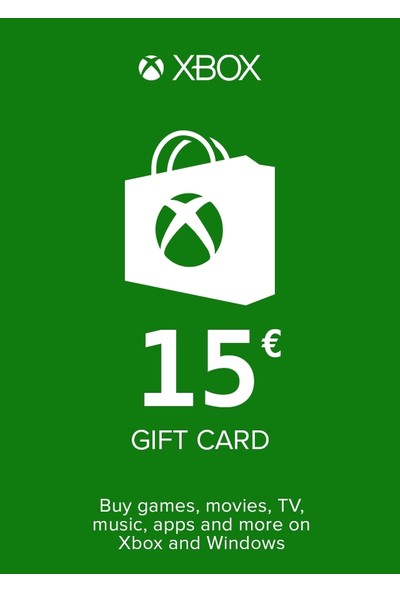 Xbox Live Gift Card 15 Eur (DE) Germany Xbox Live Gift Card 15 Eur (DE) Germany