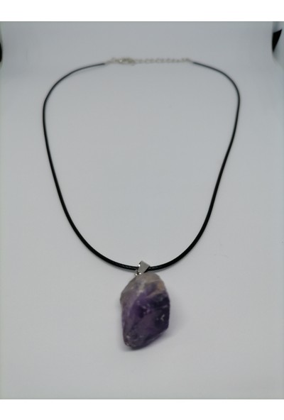 Melek Kara Dogal Tas Kolye