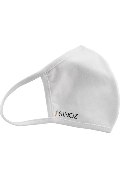 Sinoz Yıkanabilir Bez Maske Beyaz