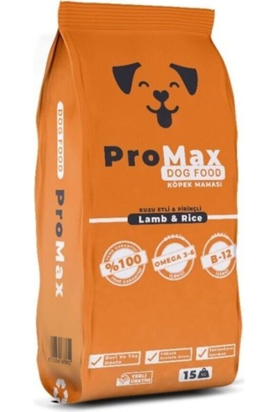 Promaxx Promax Kuzu Etli Pirinçli Yetişkin Köpek Maması 15 Kg.