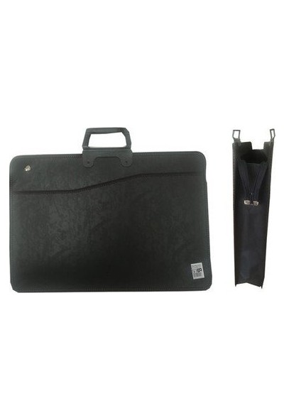 Abka Körüklü Teknik Proje Çantası 55 x 75 cm Siyah