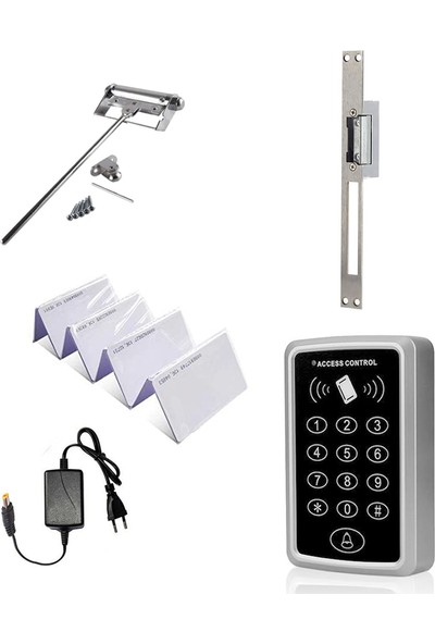 Enpercon Rfid Kartlı ve Şifreli Geçiş Panel-Kilit Karşılığı-Mekanik Itme Yayı