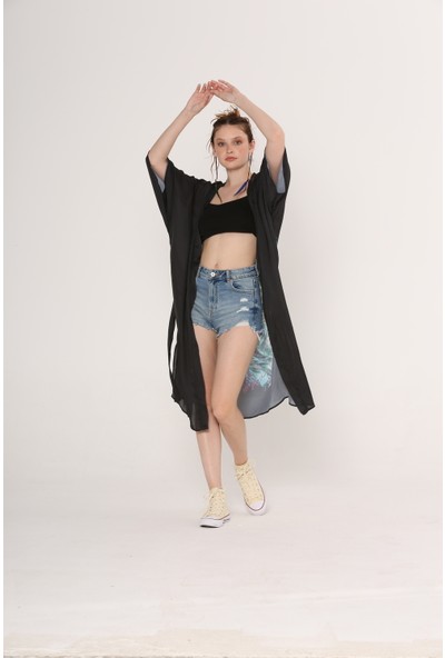 Empty Kadın Kurt Figürlü Belden Kuşaklı