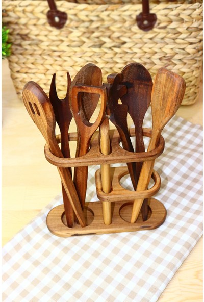 Zembu Ceviz Kaşılık ve Kaşık Seti