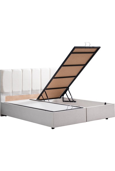 Setay Defne Çift Kişilik Baza Başlık Seti, Krem