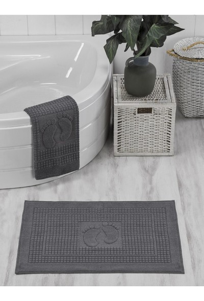 Casnack antrasit 2 Adet 520 Gr. Ayak Havlusu-Paspas Casnack antrasit 2 Adet 520 Gr. Ayak Havlusu-Paspas