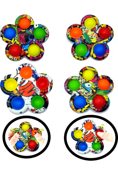 Yeni Geldi Picasso Pop It Stres Çarkı, Duyusal Pop It Renkli Stres Çarkı, 2021 Fidget Stres Çarkı