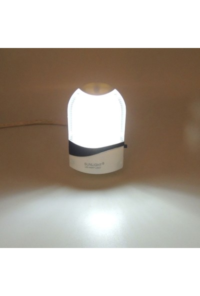 Sunlight LED Gece Lambası 0,5W Tasarruflu Işıklı Fişli Düğmeli Sunlight LED Gece Lambası 0,5W Tasarruflu Işıklı Fişli Düğmeli