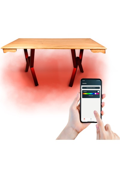 Internet on Furniture Nebula Latte LED Işıklı Akıllı Oyuncu Masası 70 x 150 cm Internet on Furniture Nebula Latte LED Işıklı Akıllı Oyuncu Masası 70 x 150 cm