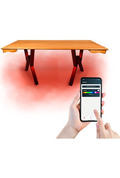 Internet on Furniture Nebula Mocha LED Işıklı Akıllı Oyuncu Masası 70 x 150 cm Internet on Furniture Nebula Mocha LED Işıklı Akıllı Oyuncu Masası 70 x 150 cm