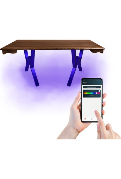 Internet on Furniture Nebula Espresso LED Işıklı Akıllı Oyuncu Masası 70 x 180 cm Internet on Furniture Nebula Espresso LED Işıklı Akıllı Oyuncu Masası 70 x 180 cm