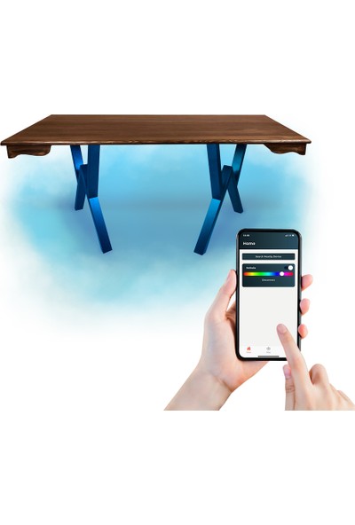 Internet on Furniture Nebula Espresso LED Işıklı Akıllı Oyuncu Masası 70 x 164 cm Internet on Furniture Nebula Espresso LED Işıklı Akıllı Oyuncu Masası 70 x 164 cm