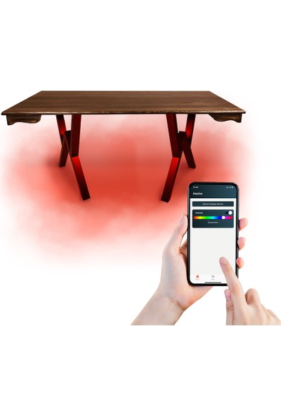 Internet on Furniture Nebula Espresso LED Işıklı Akıllı Oyuncu Masası 70 x 150 cm Internet on Furniture Nebula Espresso LED Işıklı Akıllı Oyuncu Masası 70 x 150 cm