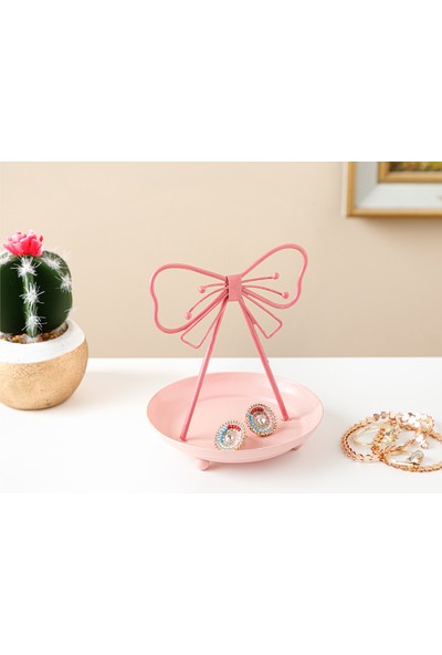 English Home Pink Ribbon Takılık 10X10X11 cm Pembe