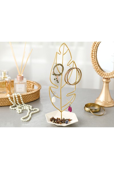 English Home Leafy Takılık 14X12,5X33 cm Gold