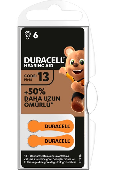 Duracell 13 Numara İşitme Cihazı Pili