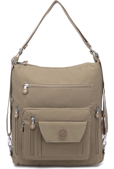 Smart Bags SMBYB1205-0007 Açık Kahverengi Kadın Omuz ve Sırt Çantası