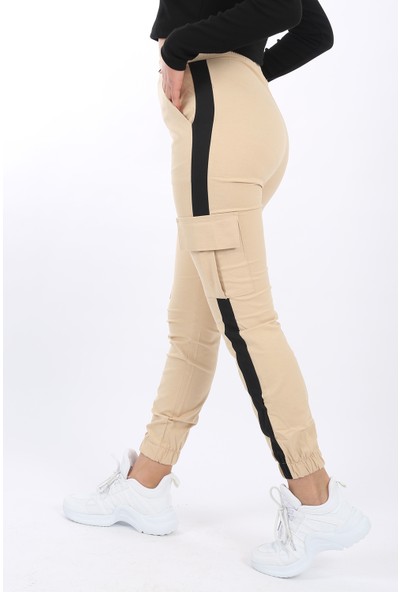 Sara Modex SR7202 Yan Şeritli Cep Pantolon Sara Modex SR7202 Yan Şeritli Cep Pantolon