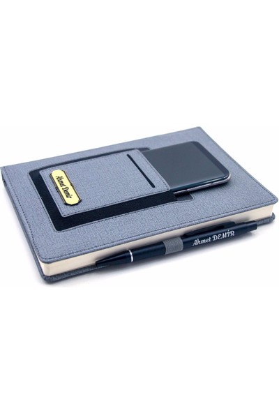 Webrika İsme Özel Telefon Cepli Ajanda + Kalem Webrika İsme Özel Telefon Cepli Ajanda + Kalem