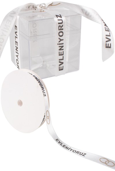 Kına Atölyesi Evleniyoruz Kurdelası 1 Cm 10mt