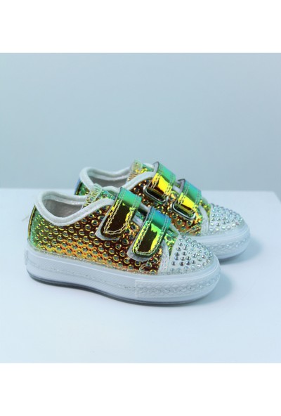Alfbebe Kız Çocuk Parlak Işıklı Spor Ayakkabı