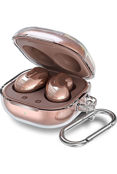 Eiroo Samsung Galaxy Buds Live Şeffaf Silikon Kılıf