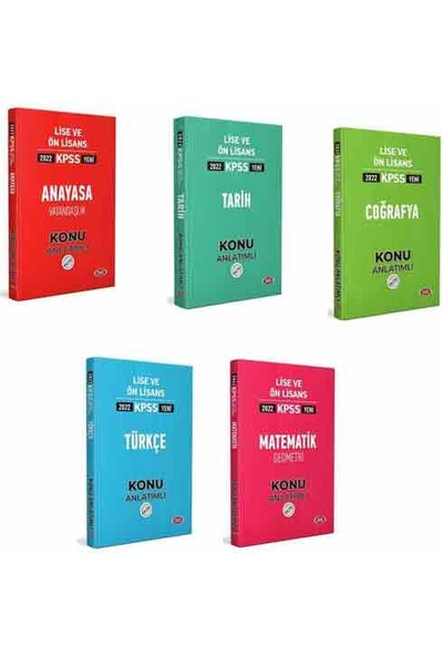 Data Yayınları Kpss G.k-G.y Konu Anlatımlı Set