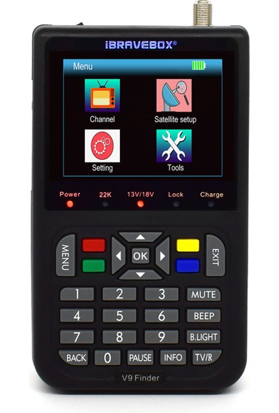 Gahome V9 Dijital Uydu Bulucu LCD Sinyal Bulucu (Yurt Dışı)