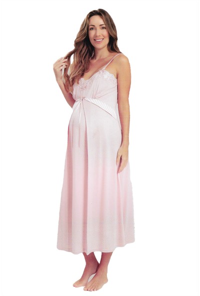 Bone Club 5206 Kadın Lohusa Saten Gecelik