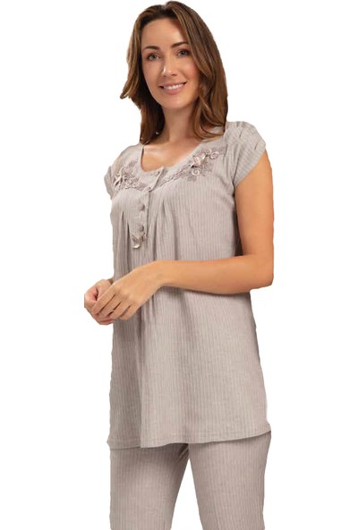 Bone Club 5230 Kadın Lohusa Melisa Pijama Takım