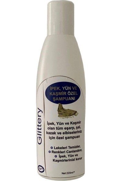 Duft Glittery Ipek, Yün, Kaşmir, Eşarp ve Şal Şampuanı 220 ml