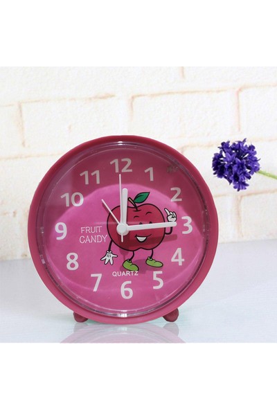 Pembe Karınca Meyve Figürlü Alarmlı Sert Plastik Masaüstü Saat Pembe Karınca Meyve Figürlü Alarmlı Sert Plastik Masaüstü Saat