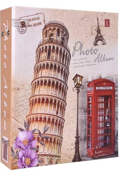 Nobbystar 200'LÜK Pisa Kulesi Desenli 10X15CM Fotoğraf Albümü