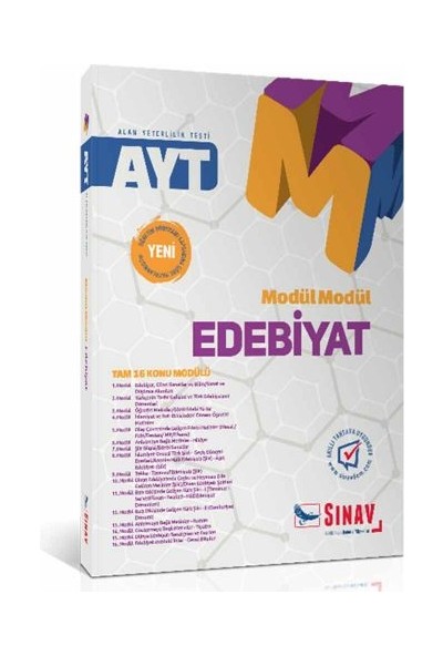 Sınav Dergisi Yayınları Ayt Edebiyat Konu Modülü