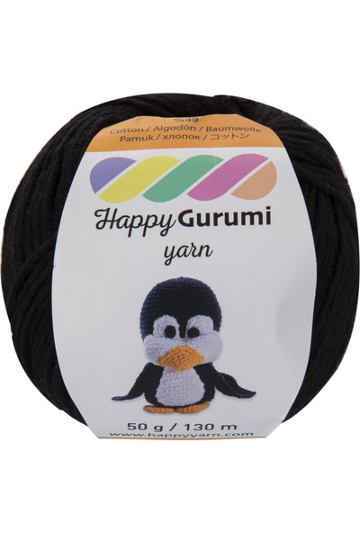 Happy Yarn Happy Gurumi Siyah 50GR 130M