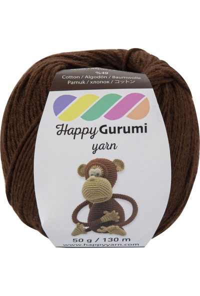 Happy Yarn Happy Gurumi Kahverengi 50GR 130M