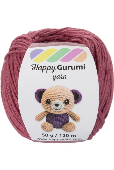 Happy Yarn Happy Gurumi Mürdüm 50GR 130M