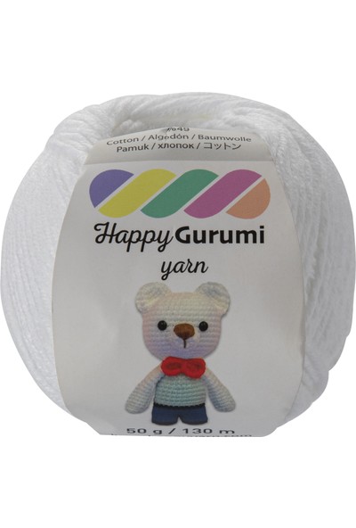 Happy Yarn Happy Gurumi Beyaz 50GR 130M