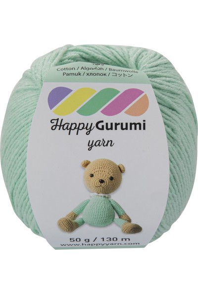 Happy Yarn Happy Gurumi Mint 50GR 130M Happy Yarn Happy Gurumi Mint 50GR 130M