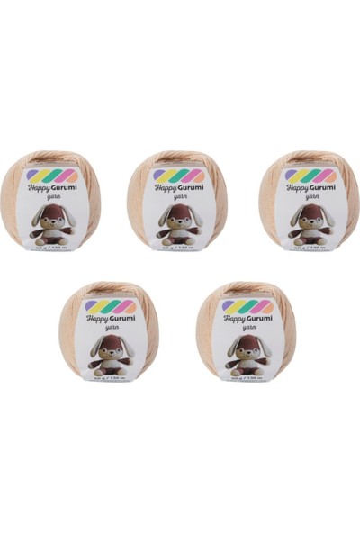 Happy Yarn Happy Gurumi Kapuçino Amigurumi Ipi 5'li Paket