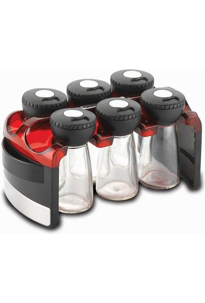 Korkmaz A621-01 Aroma Baharat Takımı Kırmızı