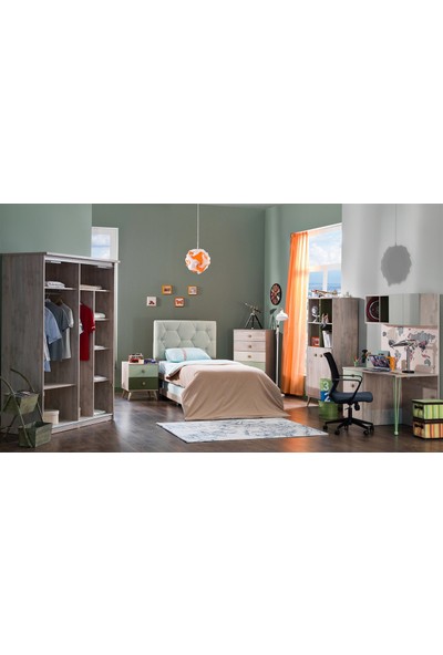 Mondi Dünya Sürgü Kapaklı Gardırop